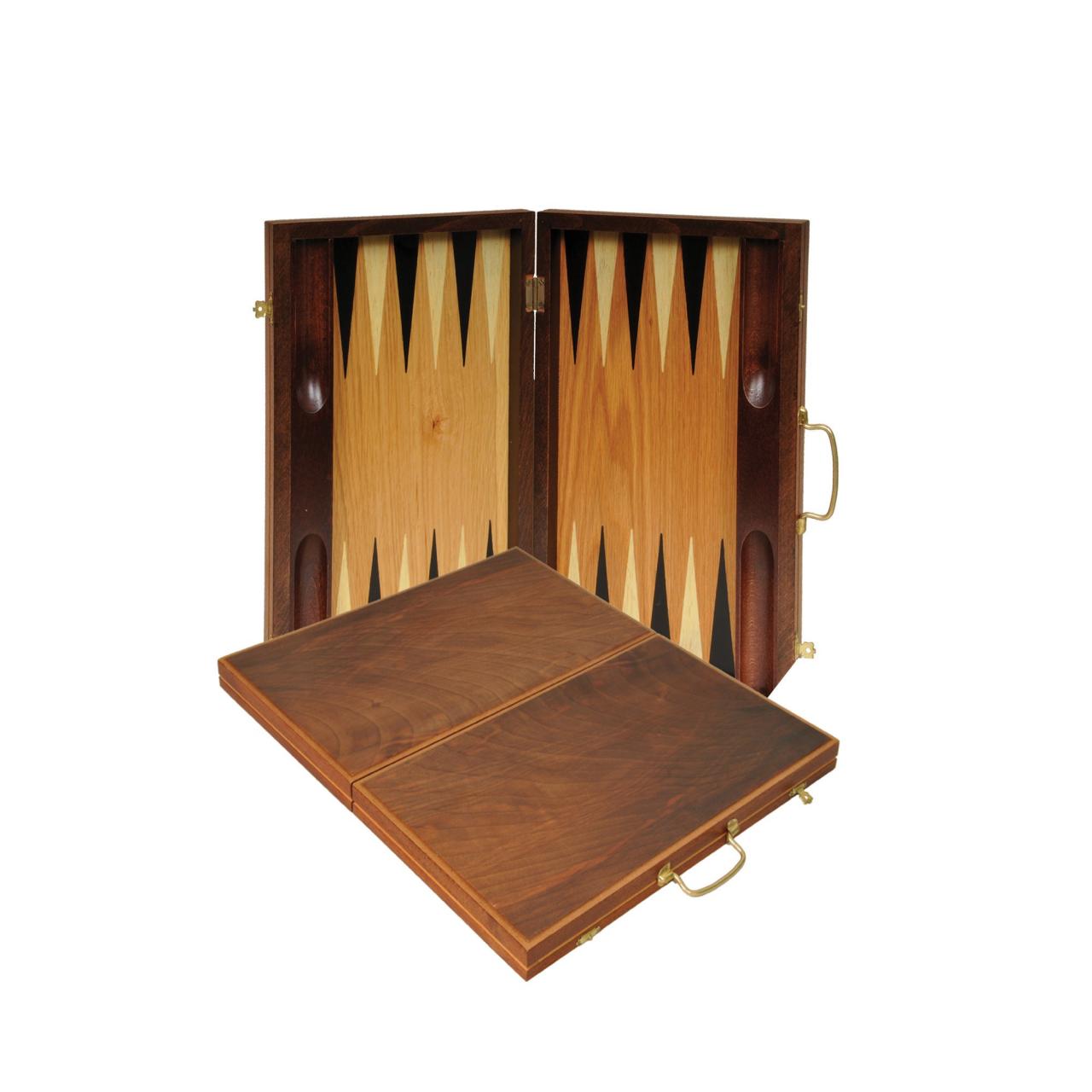 Backgammon Set Greek Handmade Wood on Luulla