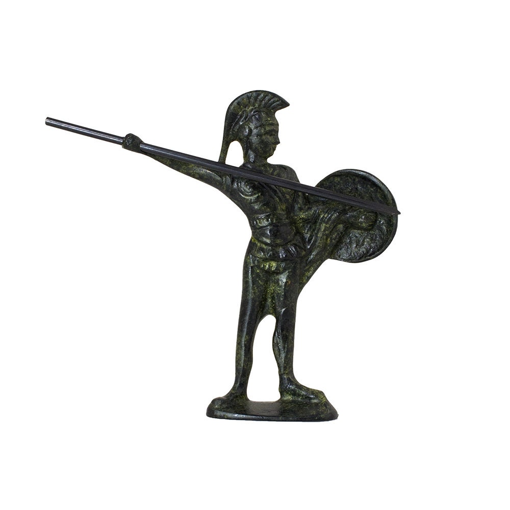 Achilles Sculpture Solid Bronze Ancient Greek Roman Mythology Spartan ...