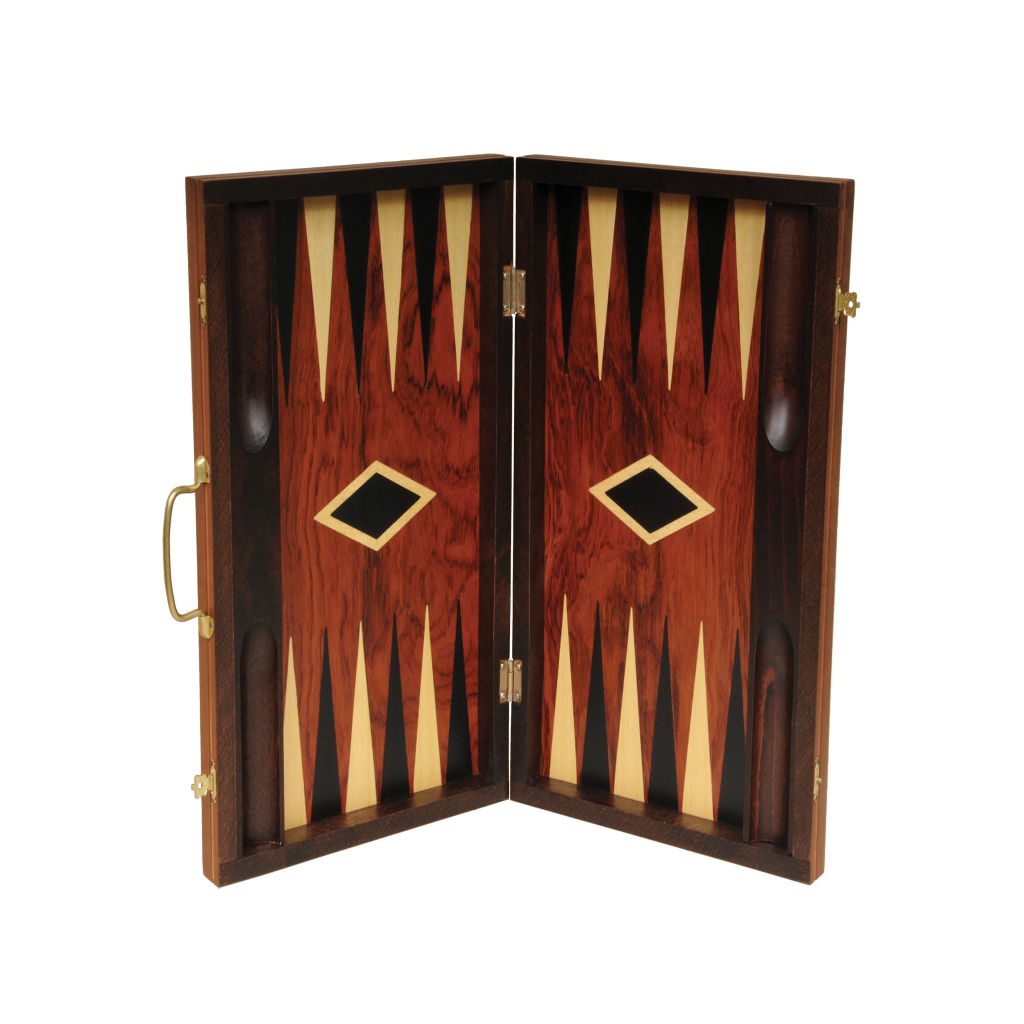 Backgammon Set Greek Handmade Wood on Luulla