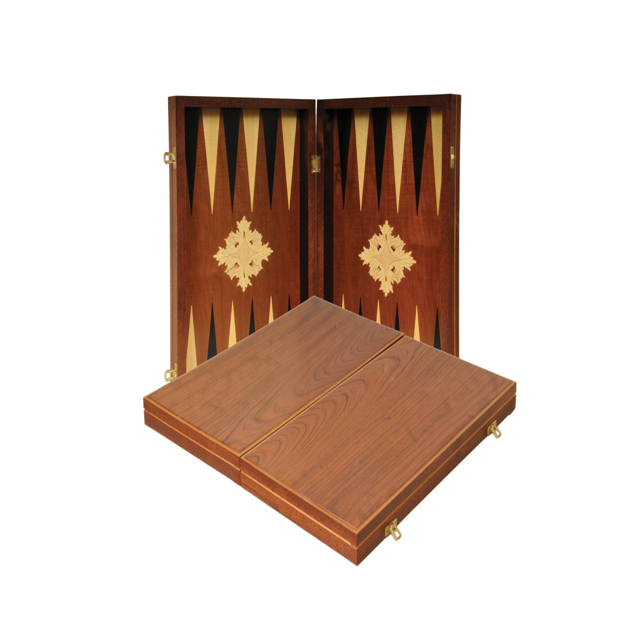 Backgammon Set Greek Handmade Wood on Luulla