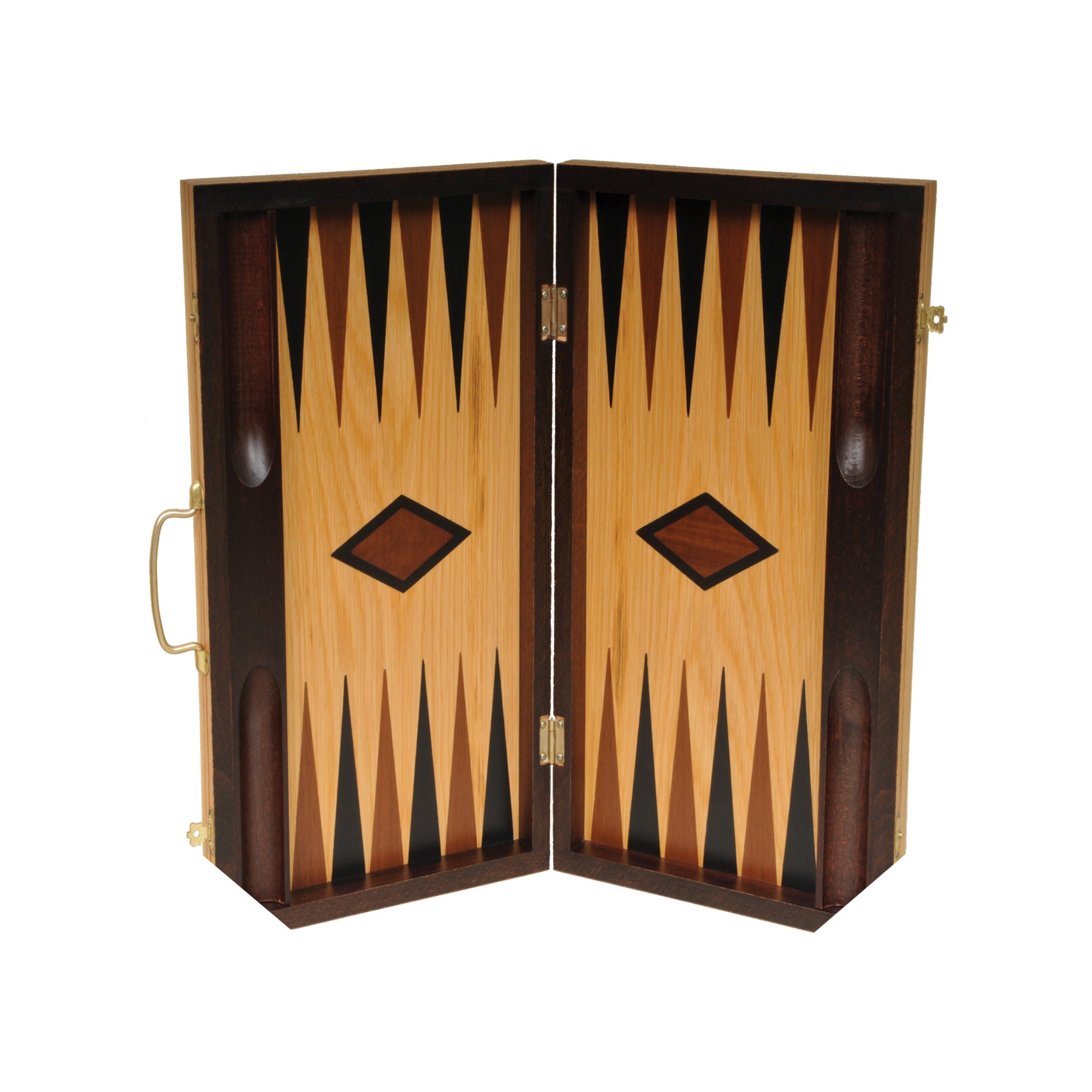 Backgammon Set Greek Handmade Wood on Luulla