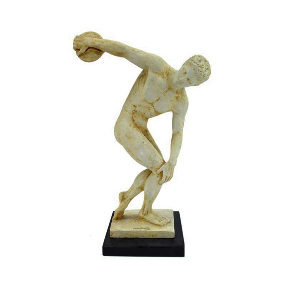 Discobolus Of Myron Sculpture Ancient Greek Handmade Alabaster Statue ...