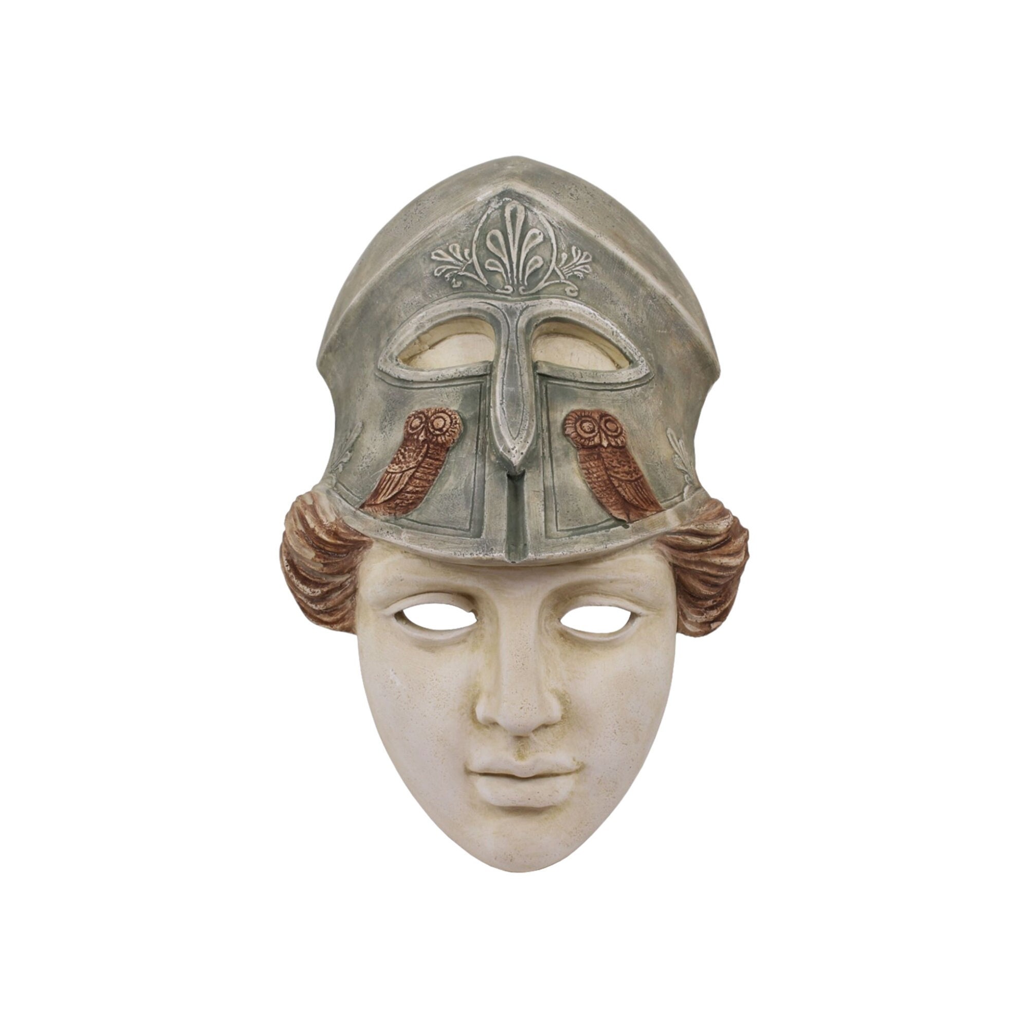 Athena Goddess Bas Relief Wall Mask Plaster Sculpture on Luulla