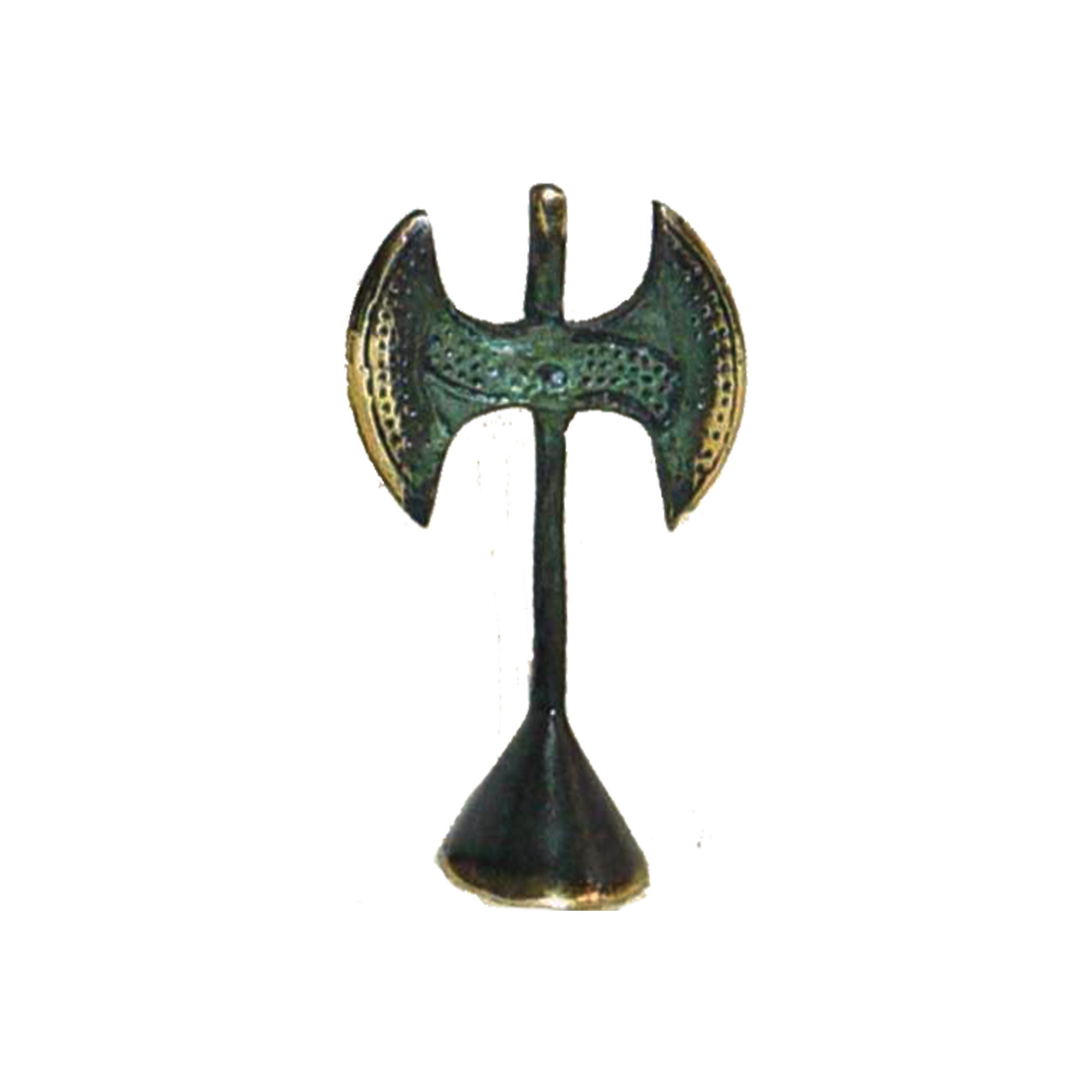 Ancient Greek Bronze Axe Sculpture - Handmade Mini Statue 6cm on Luulla