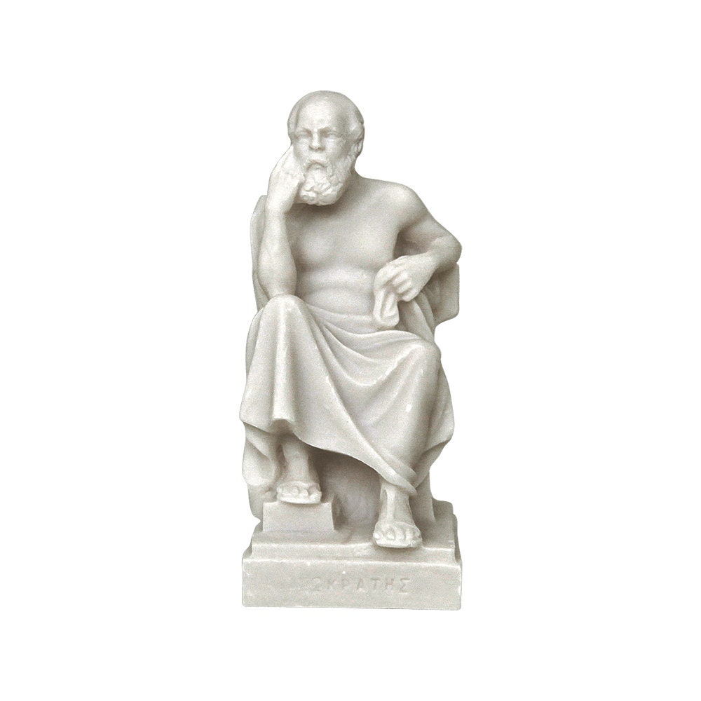 Ancient Greek Socrates Sculpture Handmade Alabaster Greek Philosopher ...
