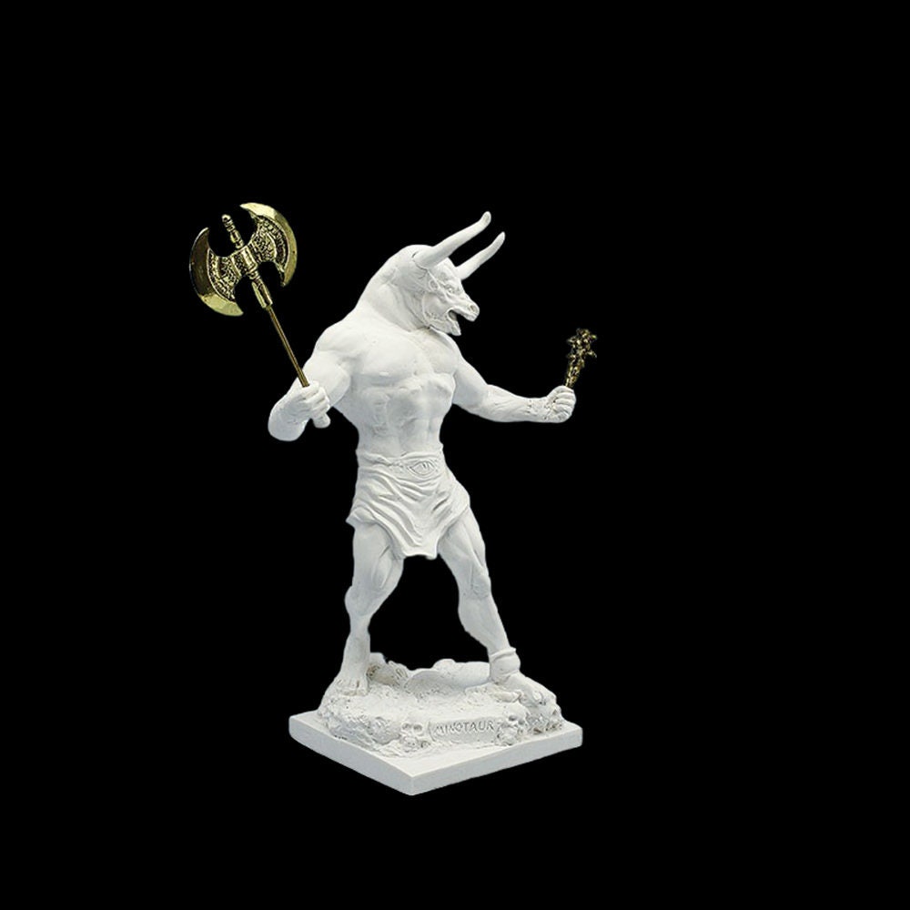 Minotaur Marble Sculpture Minotaurus Greek Mythology Minos Bull ...